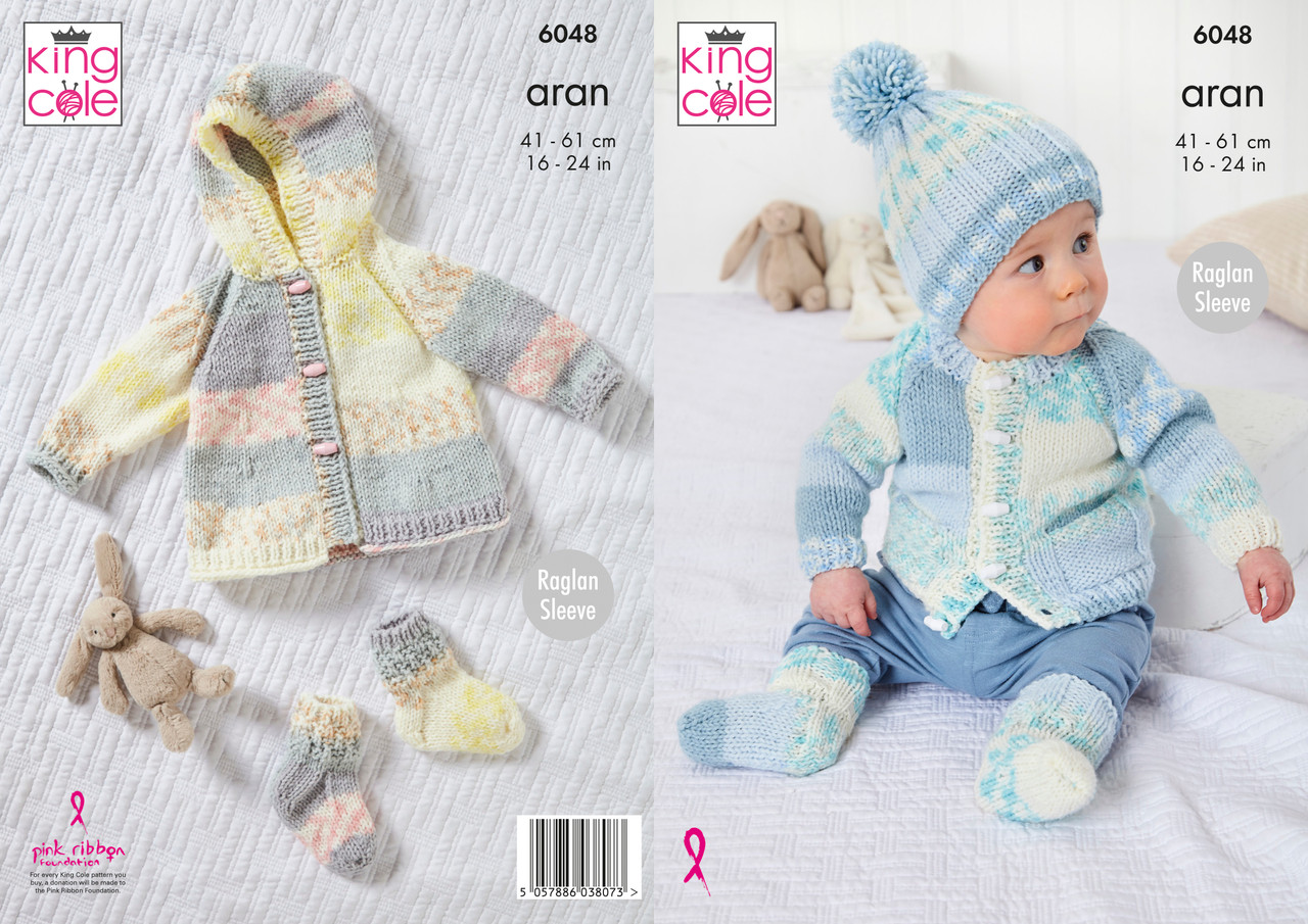 King Cole 6048 Cosy Love Aran Baby Knitting Pattern