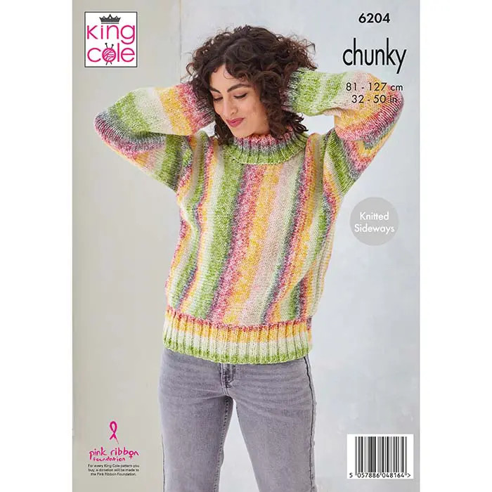King Cole 6204 Hedgerow Chunky Sweater & Jacket Pattern