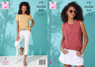 King Cole 6128 Linendale Reflections DK Tops Pattern