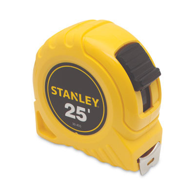 Power Return Rule Tape Measure, Plastic Case, Polymer-Coated Blade, 1 ...