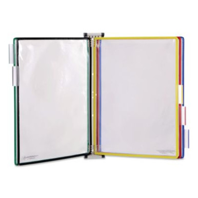 Wall-Mount Antimicrobial Magnetic Catalog Reference Racks, 5 Panels ...