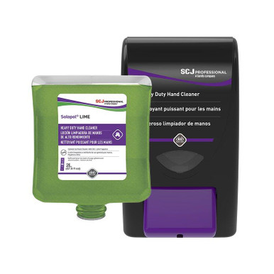 SCJP Solopol Lime Hand Cleaner 2 Liter Refill (LIM2LT) + Dispenser ...
