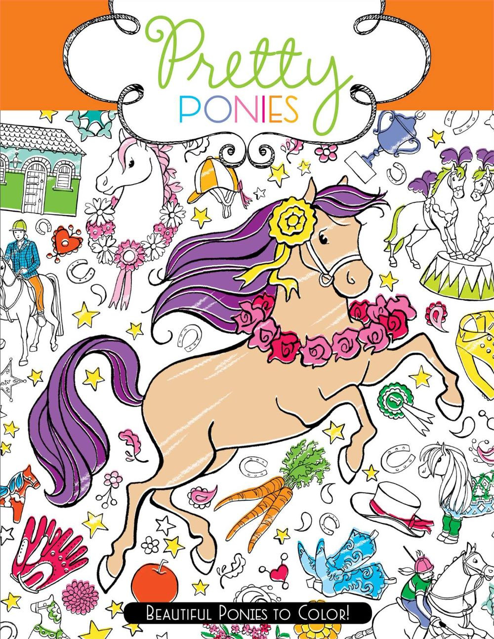 coloring book ponies