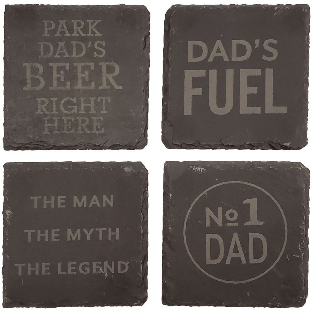 Slate Coasters for Dad