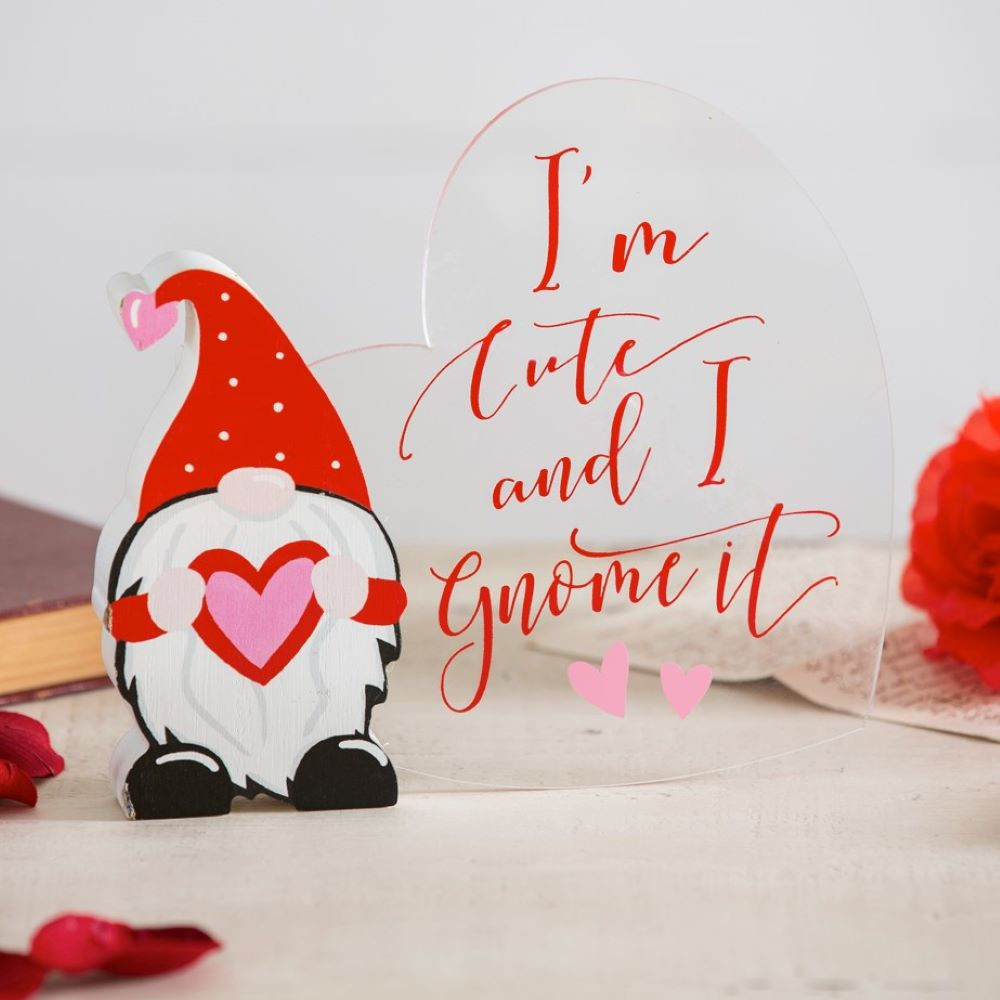 Valentine Gnome Table Décor