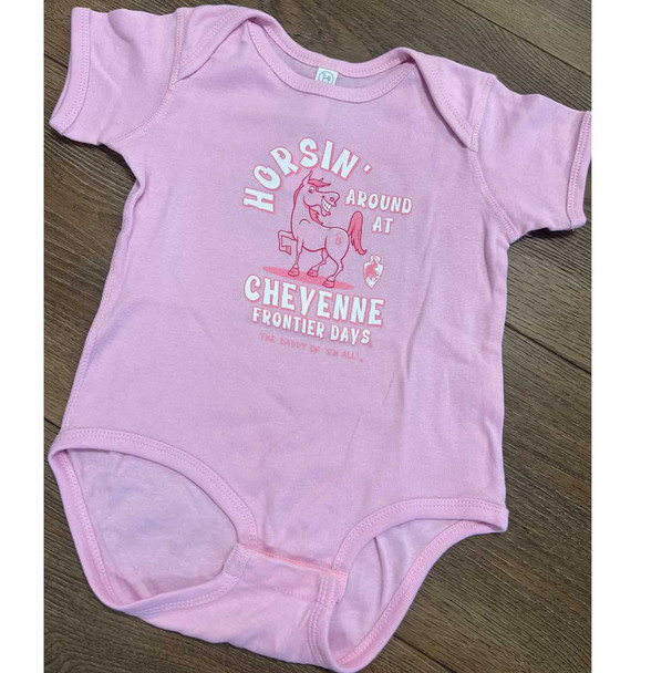 Cheyenne Frontier Days Pink Onesie