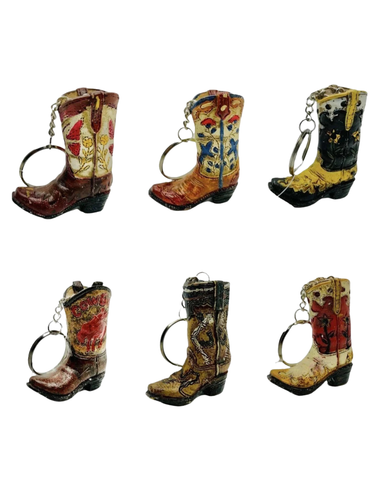 Assorted Cowboy Boot Keychains