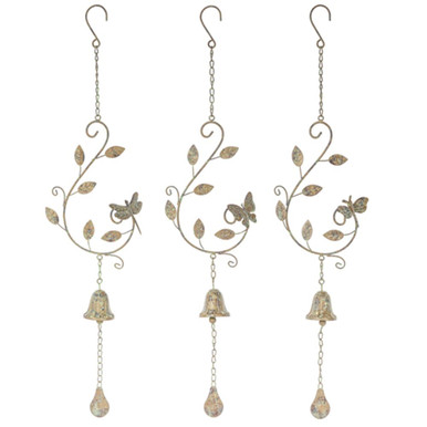 Gold Patina Insect Wind Chimes
