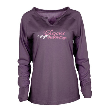 Cheyenne Frontier Days Violet Long Sleeve Tee