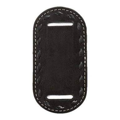 Black Leather Scarf Slide