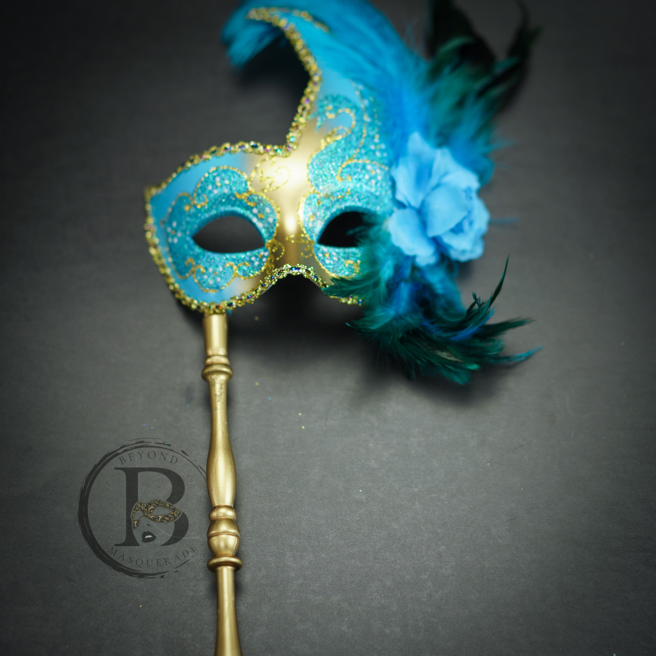 Masquerade Mask on a Stick Party Masks for Men and Women Free Ship