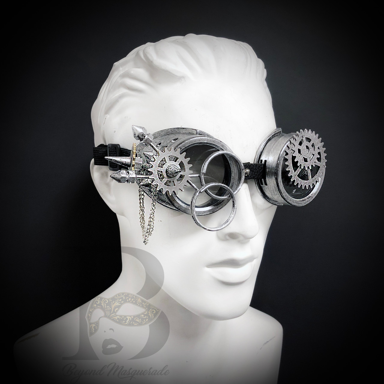 Steampunk Mask Goggle Burning Man Costume & Free Shipping