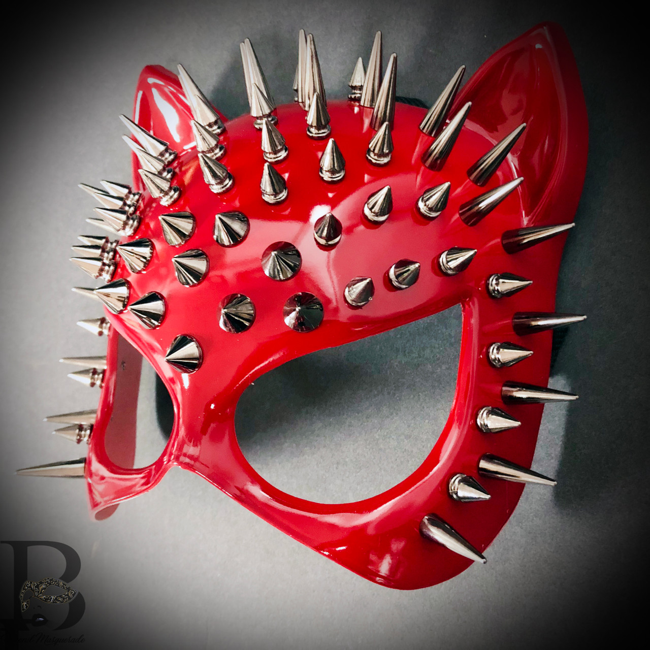 Red Cat Costume Masquerade Mask Cosplay Halloween FREE SHIP
