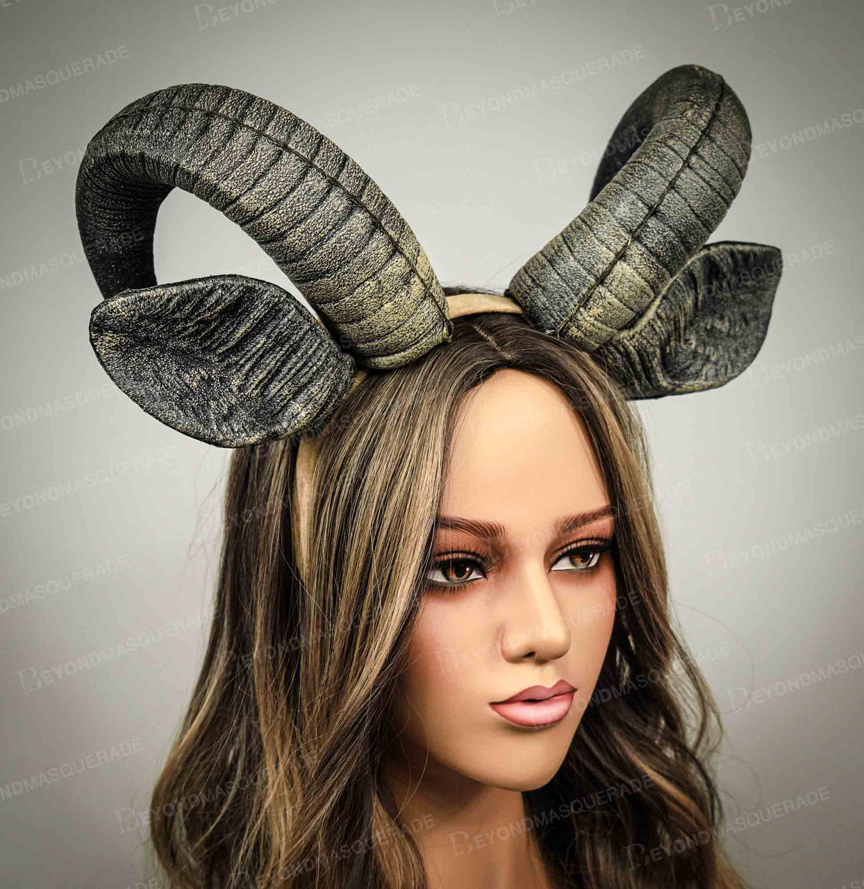New Ram Horns Headband Masquerade Masks US Free Shipping