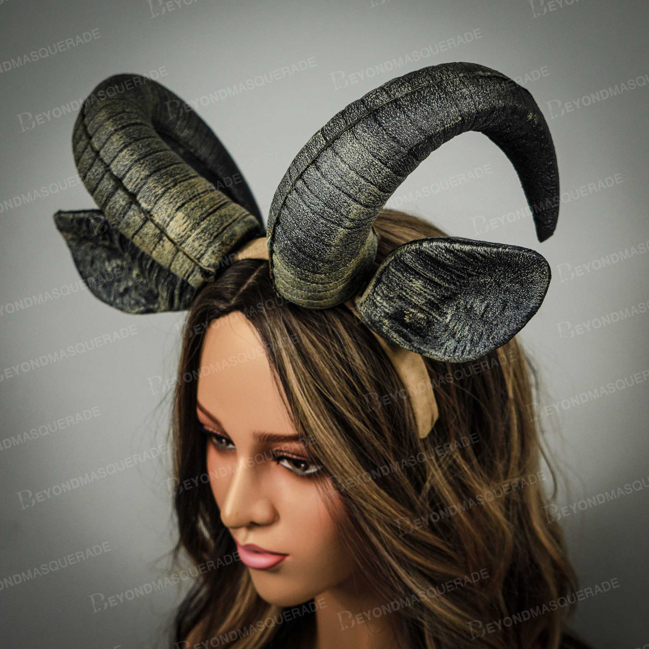New Ram Horns Headband Masquerade Masks US Free Shipping