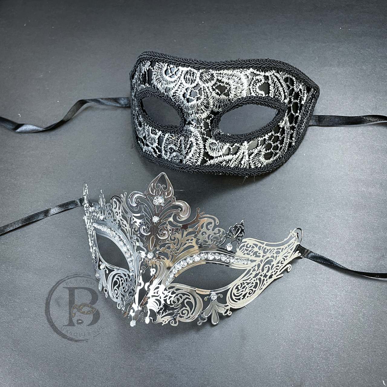 Couple's Masks Party Masks for Halloween Costume Masquerade Masks with ...