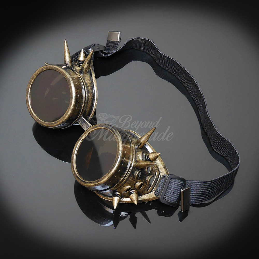 Steampunk Costume Goggles Gold Eye Mask Sale & Free Shipping