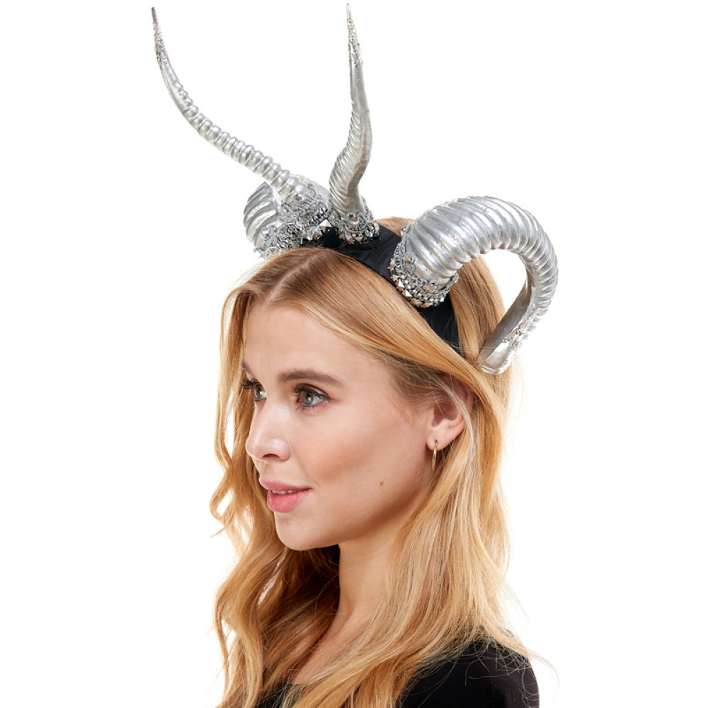 Gold Goat Ram Horns Masquerade Masks Face Mask USA Free Shipping