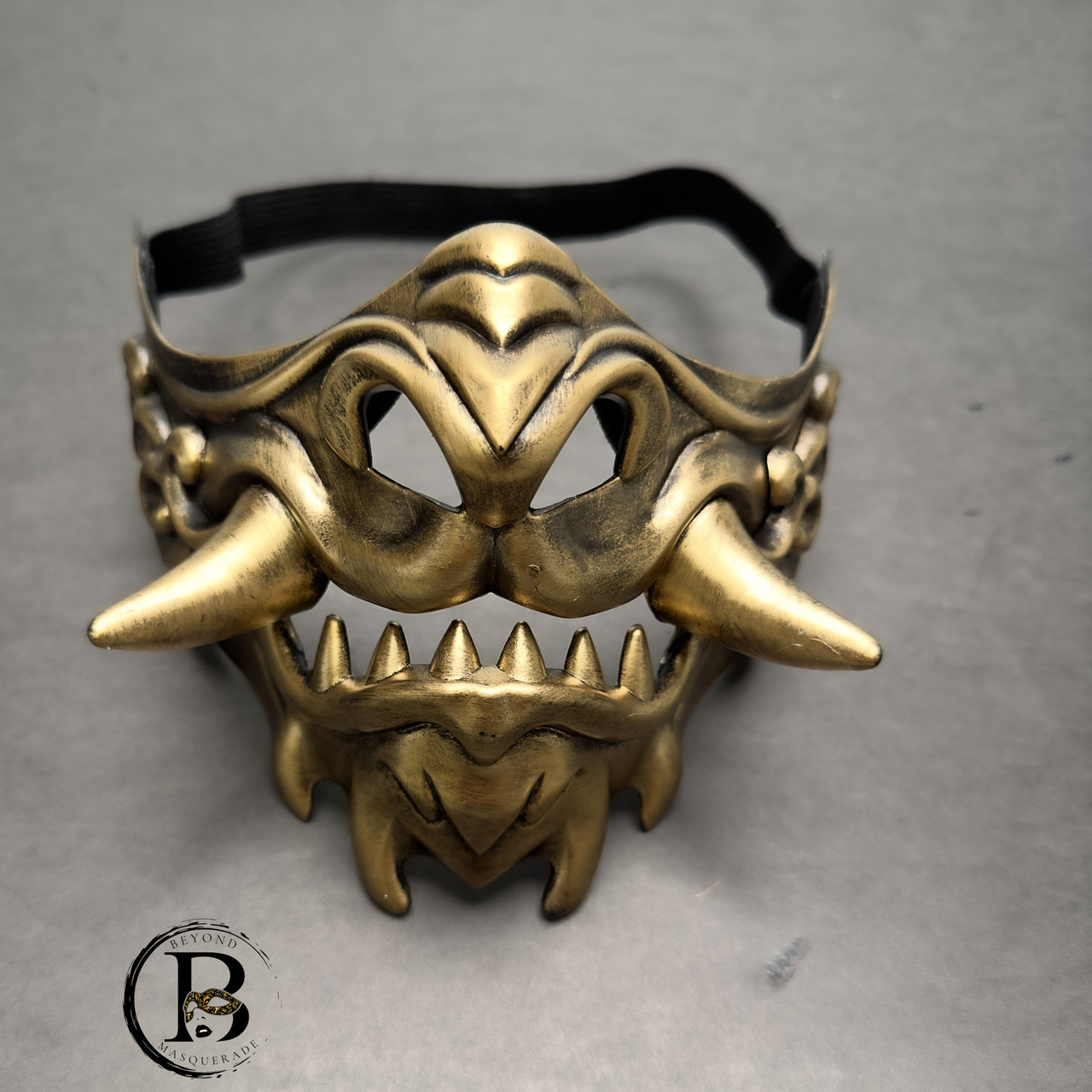 Samurai Mask Half Face Japanese Warrior Mask Ghost Warrior Character ...
