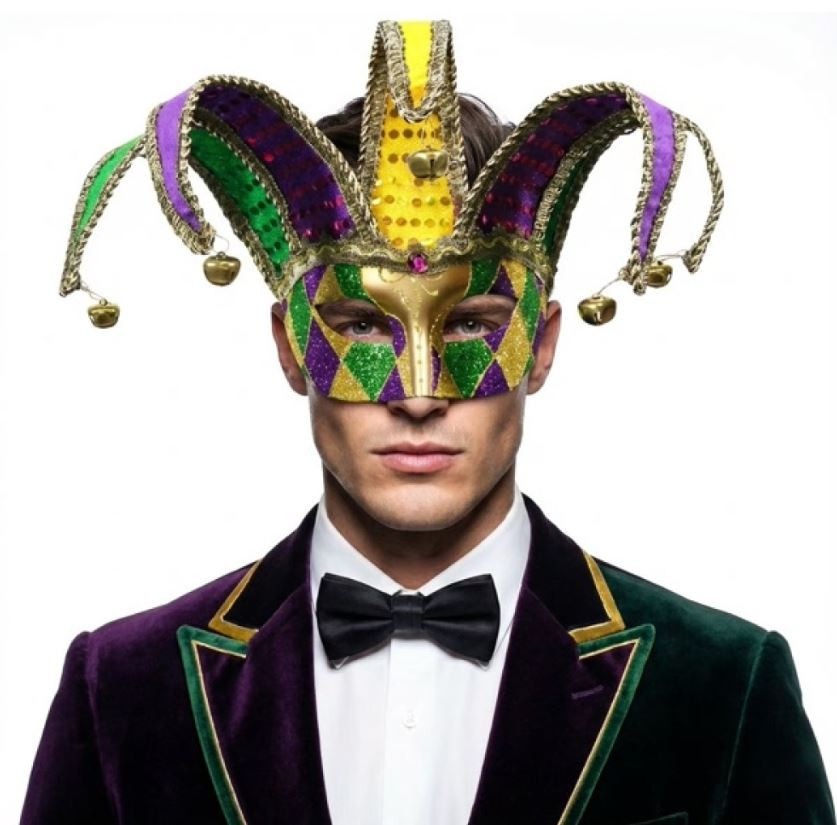Scary Venetian Jester Masquerade Masks FREE SHIPPING