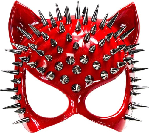 Red Cat Costume Masquerade Mask Cosplay Halloween FREE SHIP