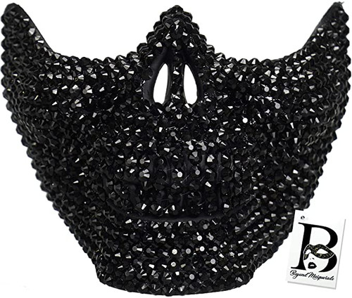 Krump Dance Style Bling Jaw Mask Rhinestone Masquerade Mask US FREE SHIP