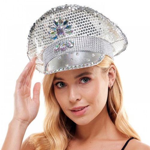 Steampunk Hat Mad Hatter LED Light Up Rave Hat Captain Cosplay Costume