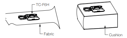 Sugatsune TC-F6H: Fastmount Textile Quick-Release Clip - Female