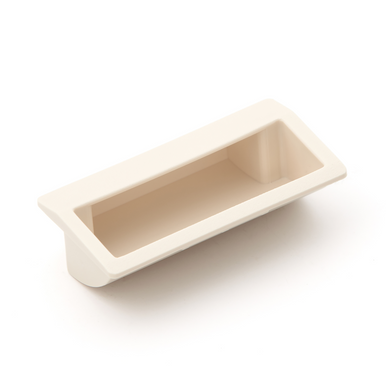 Sugatsune AT-70-I: 62.5mm Square Recessed Cup Pull - Ivory