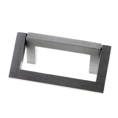 Hawk Hill 425BI: 3-1/2" cc Hinge Cabinet Pull - Black Iron