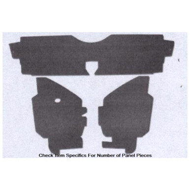 Side Panels Double Black Panelboard for 1975-1980 FOR-SDP-280
