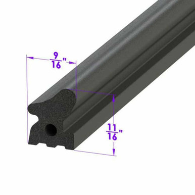 Door Weatherstrip Kit for Universal Applications 1 Piece EDMP Rubber ...