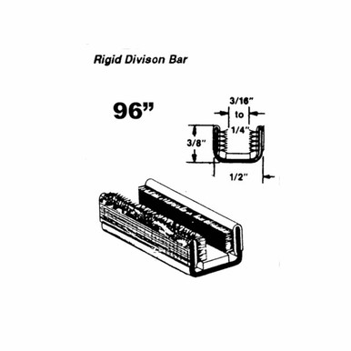 Rigid Division-Bar Channel for Universal Applications 1 Piece EDMP ...