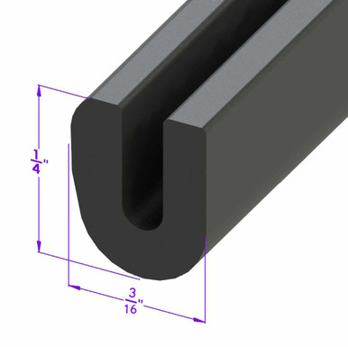 U Channel for Universal Applications 1 Piece EDMP Rubber LP 23-E ...
