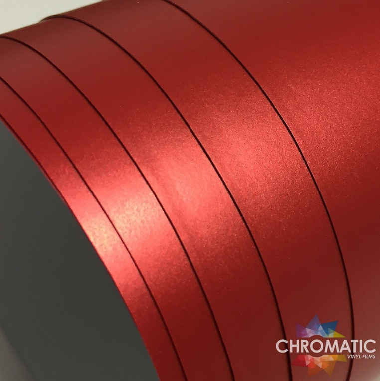 Matte Chrome Red Vinyl Wrap with ADT - WrapDirect.com