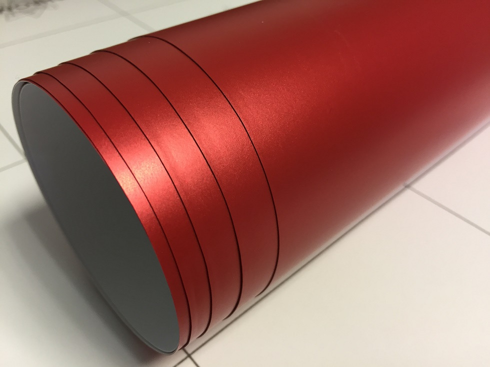 Matte Chrome Red Vinyl Wrap with ADT - WrapDirect.com