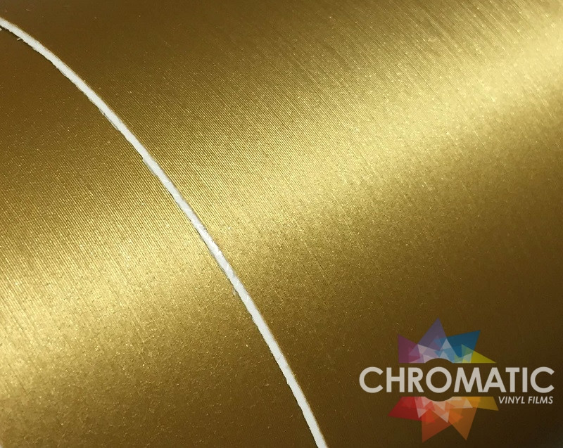 Brushed Gold Metallic Vinyl Wrap - B504 - WrapDirect.com