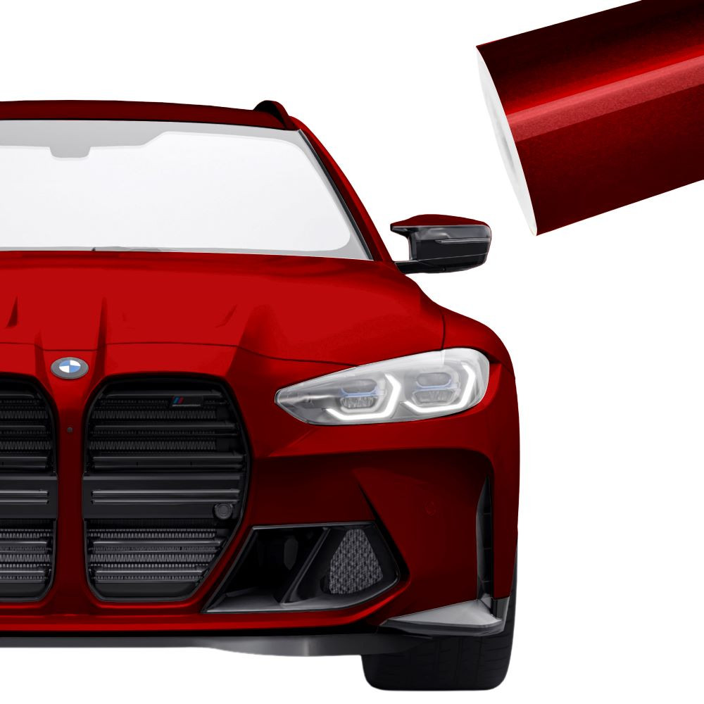 Chromatic Super Gloss Metallic Blood Red Vinyl Wrap - SGM-BR64