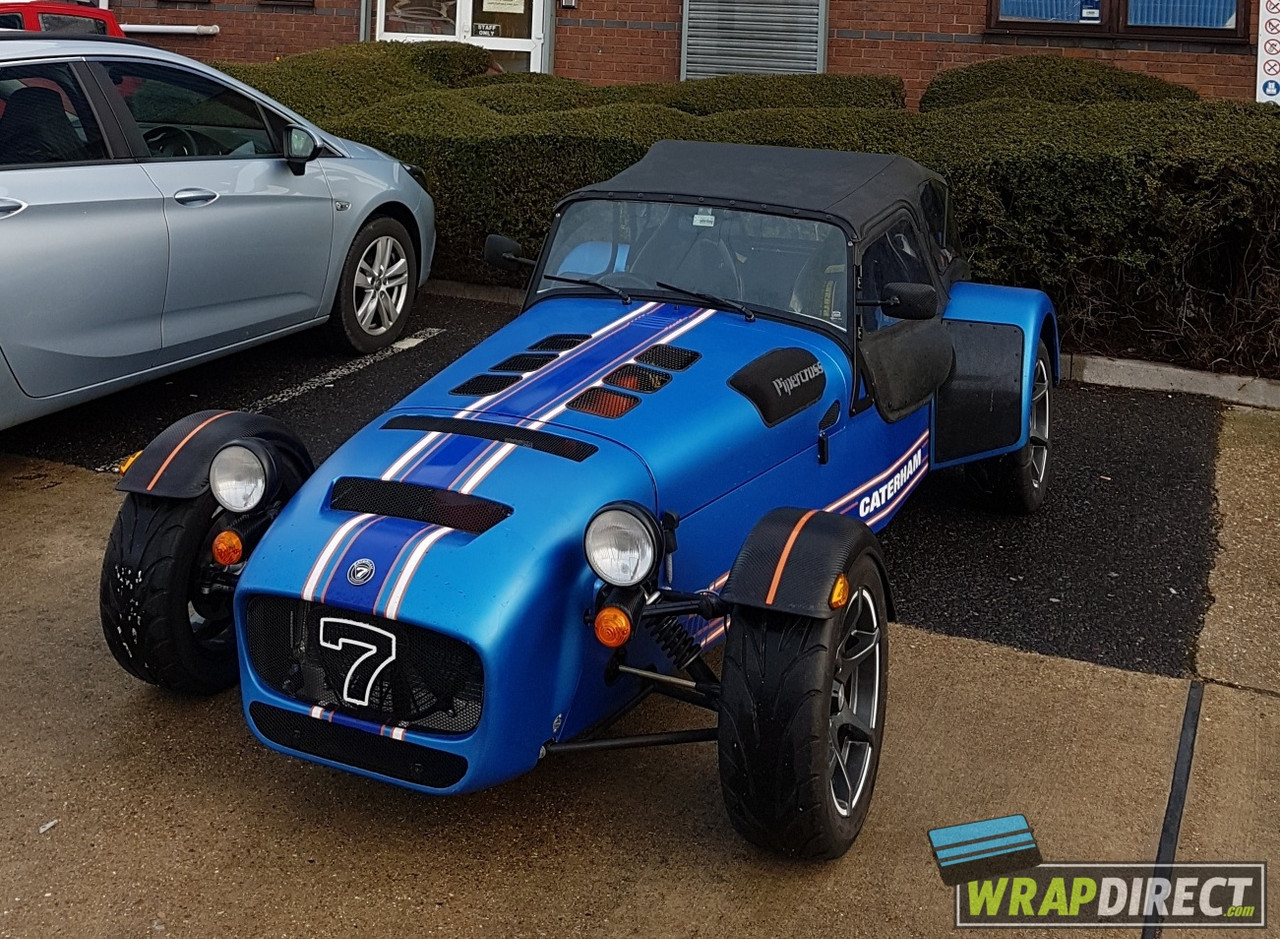 Matte Deep Blue Vinyl Wrap with ADT - WrapDirect.com
