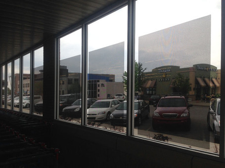 Perforated One Way Window Film - Black - Chromatic Vinyl Films Ltd T/A ...