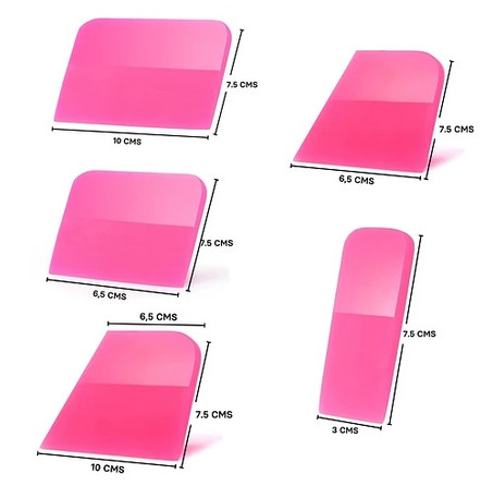 Pink PPF Squeegee Set - Wrap | Tint | PPF Tools