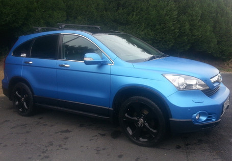 Matte Deep Blue Vinyl Wrap with ADT - WrapDirect.com