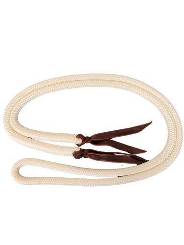 7Ft Mecate Style Sport Reins - White - Horse Rope Connection, LLC