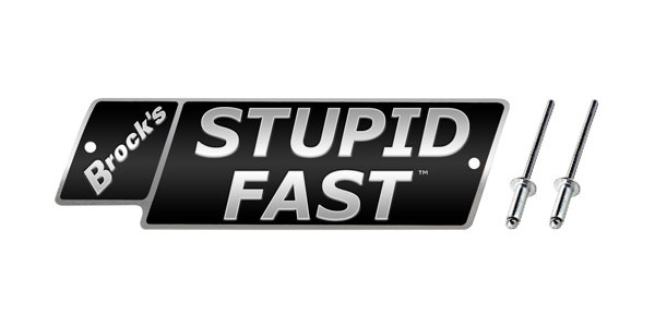 Buy STUPID FAST Logo Plate 5.5in Black w/ Silver Letters (Includes ...