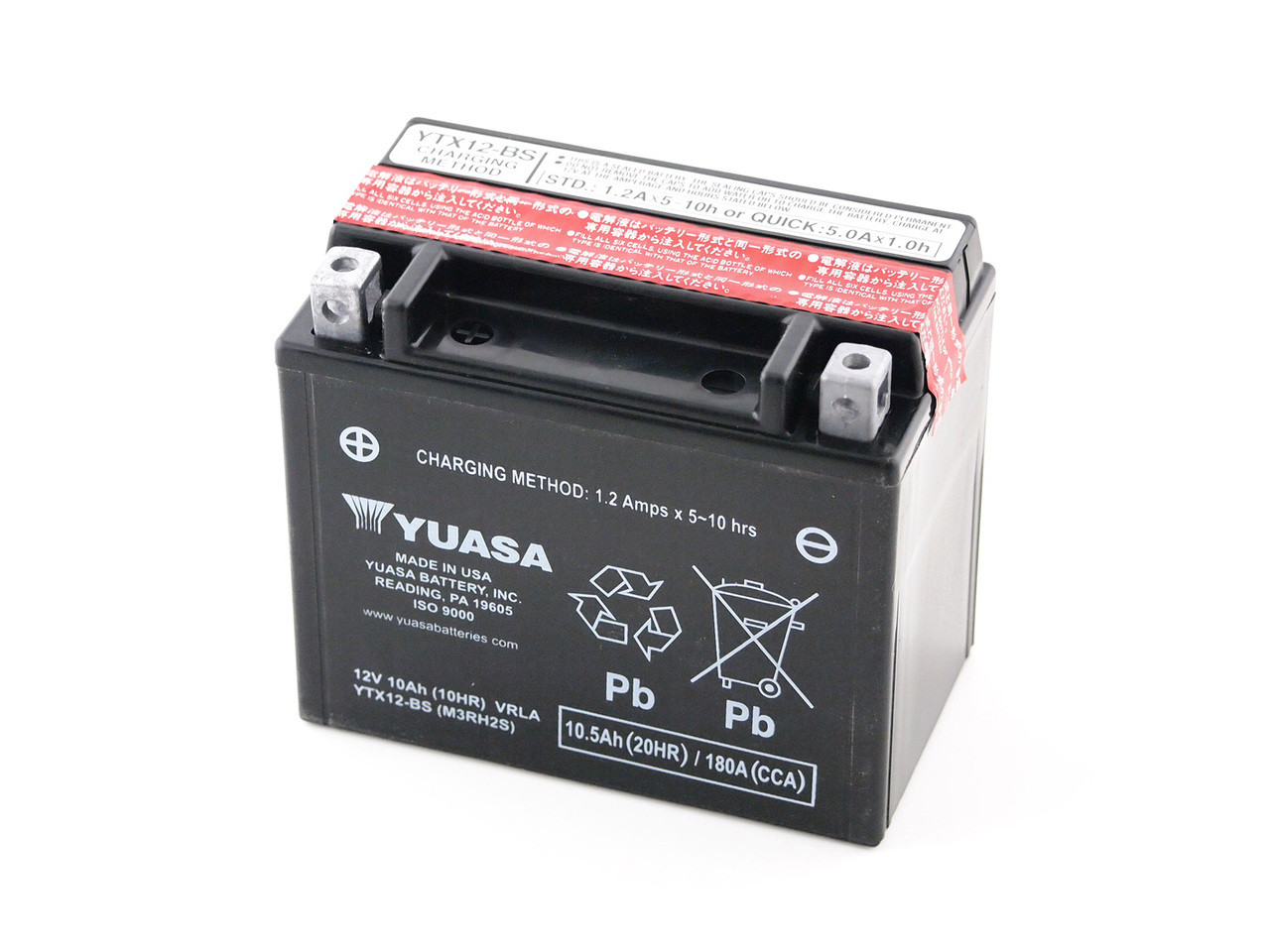 Yuasa Battery YTX12-BS Hayabusa (08-19) and GSX-R1000 (01-04) - Brock's ...