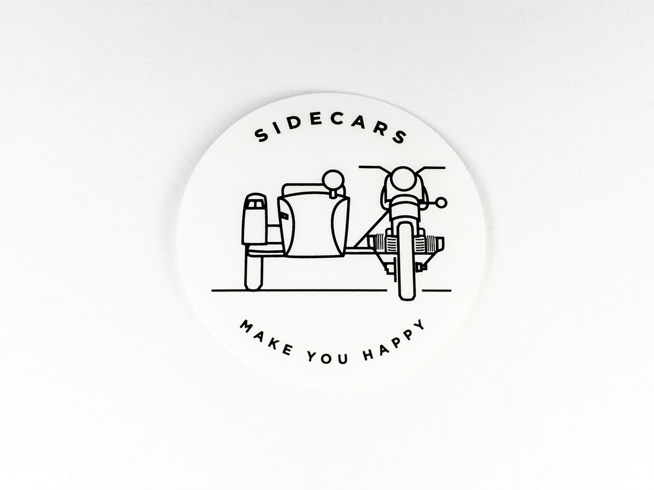 Sidecars Make You Happy Sticker