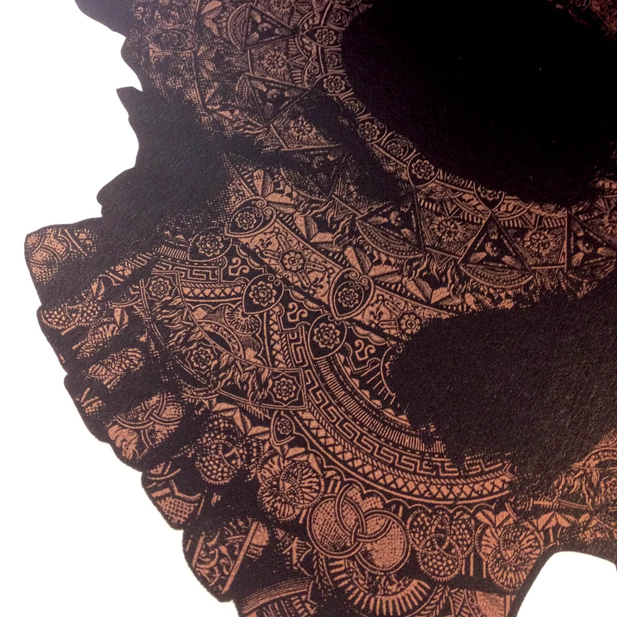 Bronze Skull Screen Print by Fiftyseven Design at Of Cabbages and Kings