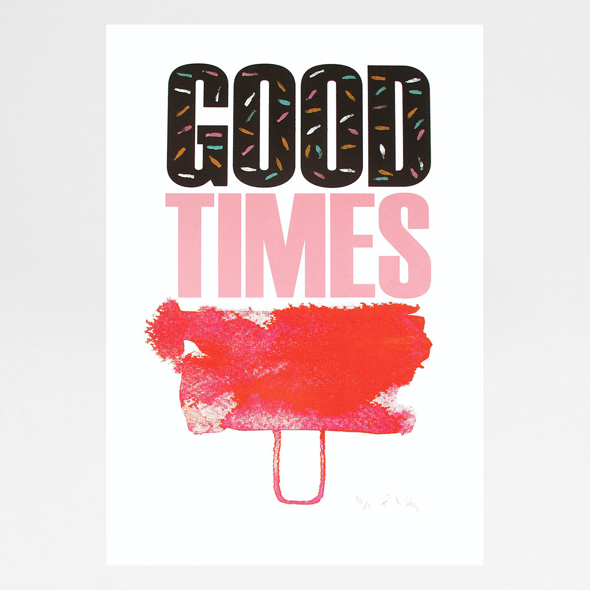 Good Times - Fab Ice Cream Screen Print by Gavin Dobson at Of Cabbages ...