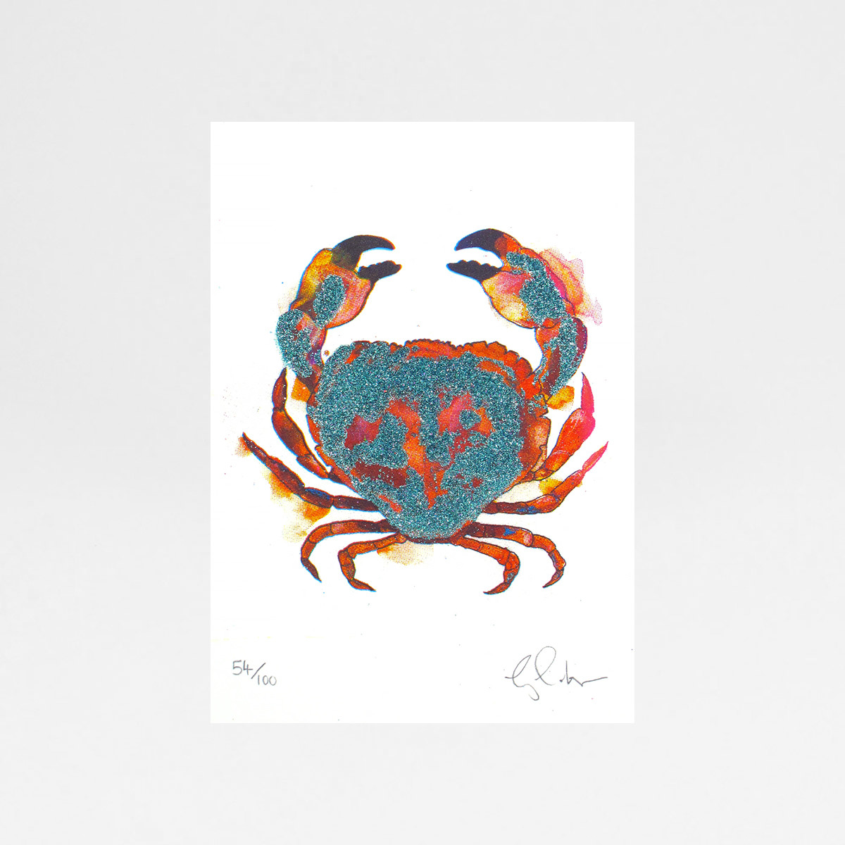 Mini Crab Screen Print by Gavin Dobson at Of Cabbages and Kings