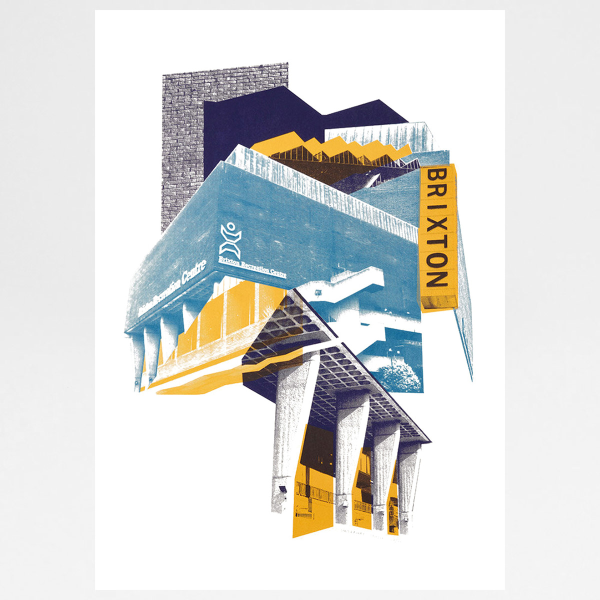 Brixton Rec Screen Print by Underway Studio at Of Cabbages and Kings